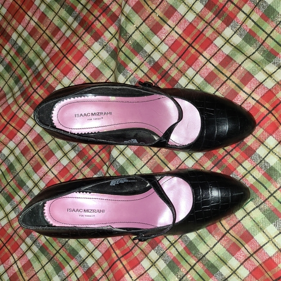 Isaac Mizrahi | Shoes | Isaac Mizrahi Size 1 Black Leather Croc ...